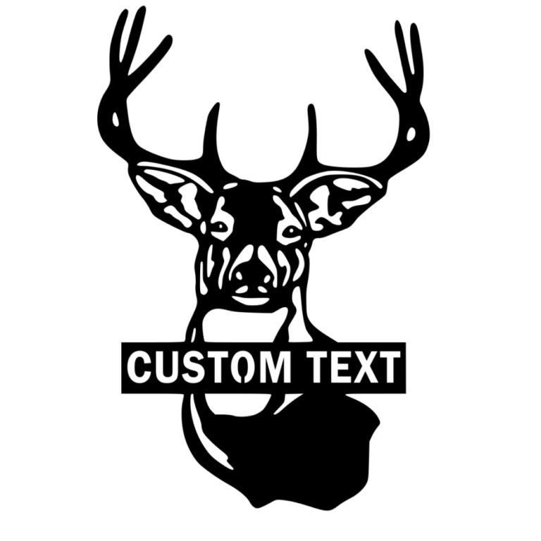 Deer Head Monogram – DRB Metal